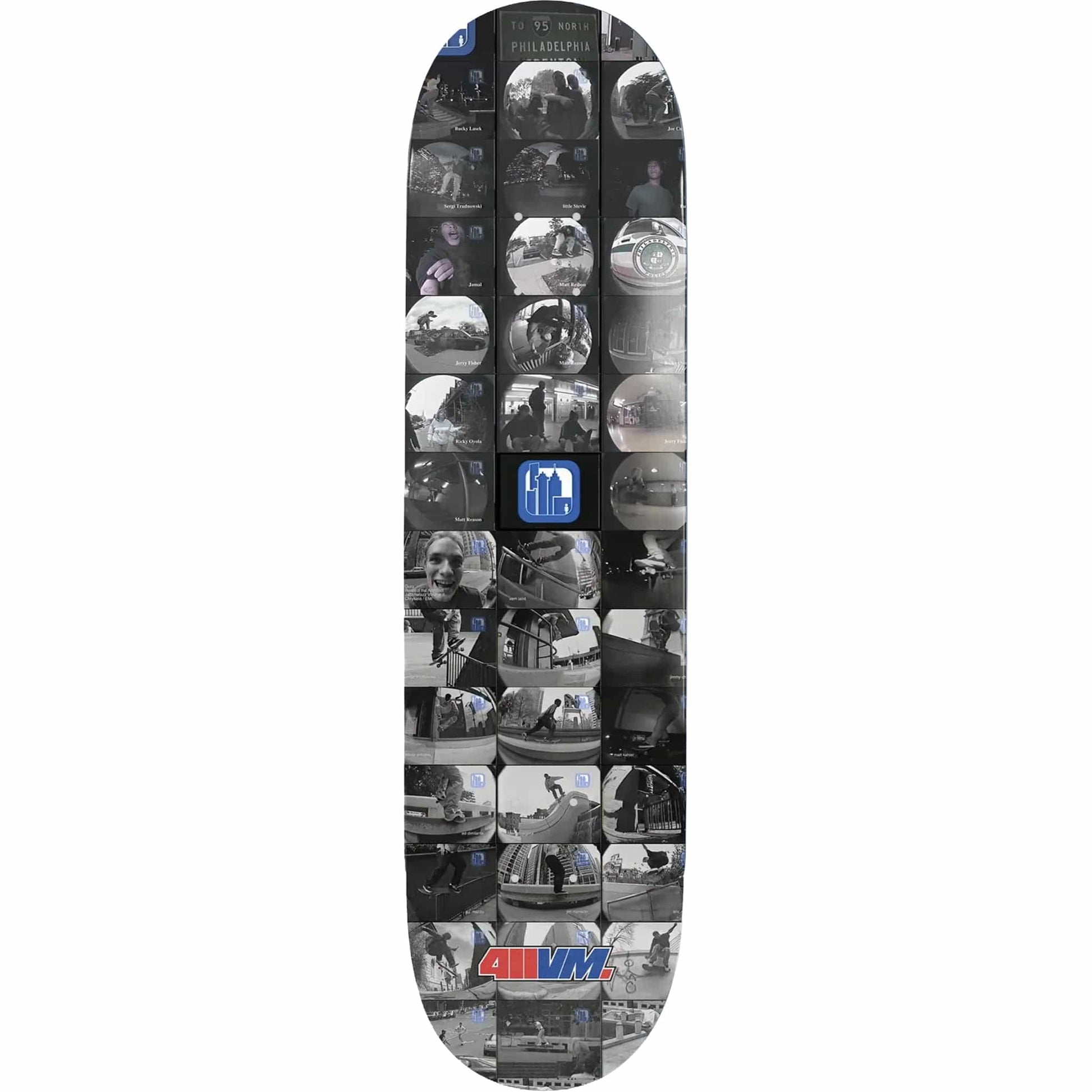 411VM Metrospective Frame Grab Deck - Black - 8.25 – Cybercafé® Skateshop